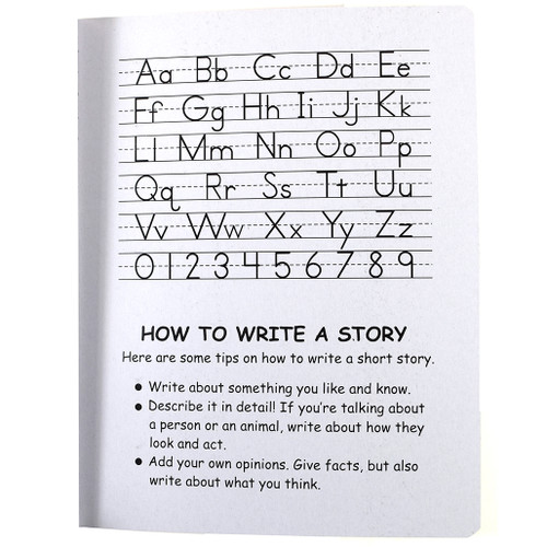 Composition Book, Primary Rule, 80 Sheets, Black & White