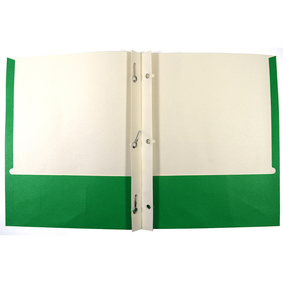 2 Pocket Folder with Prongs, 6 Pack, Assorted Colors