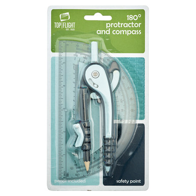 Protractor and Compass Set