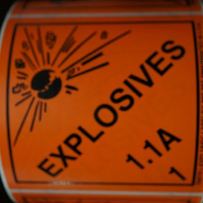 Explosives 1.1A Labels 500 Per Roll