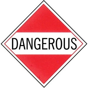 Dangerous Magnetic Placard