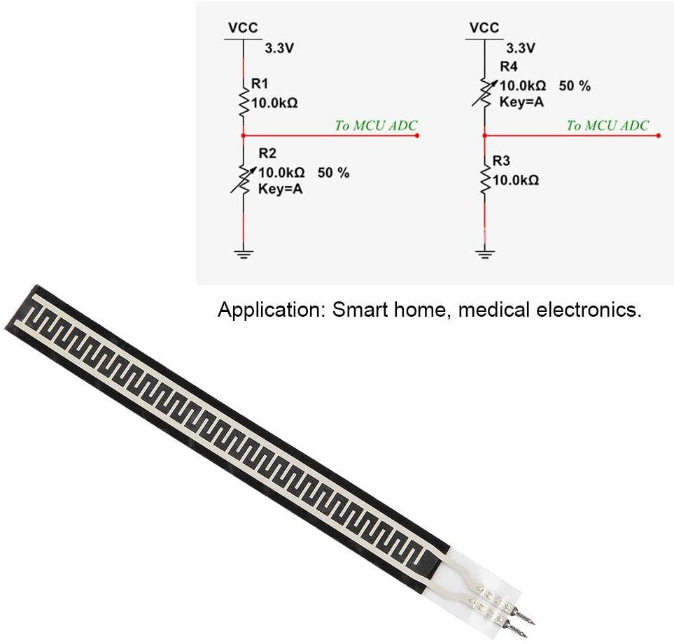 Thin Film Pressure Sensor, Flex/Bend Sensor ZD10-100 500g Resistance ...