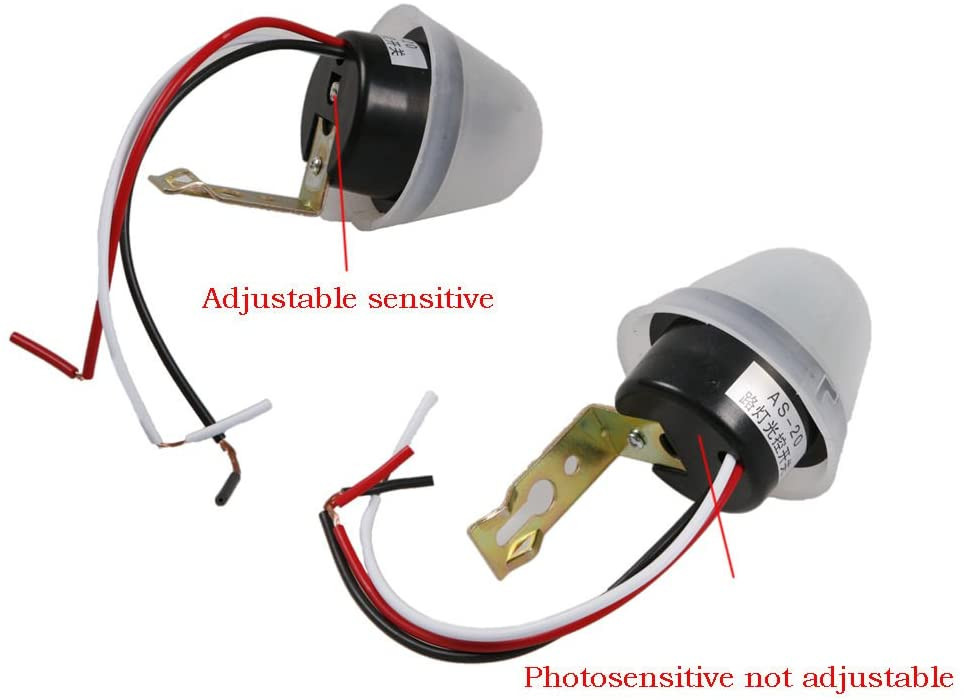 Photo Sensor Switch AS-20 12V Adjustable Waterproof Light Control Swith ...