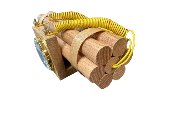 Dummy Dynamite Sticks Wood Clock - Ideal Supply Inc (dba Ideal Blasting ...