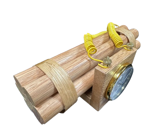 Dummy Dynamite Sticks Wood Clock - Ideal Supply Inc (dba Ideal Blasting ...