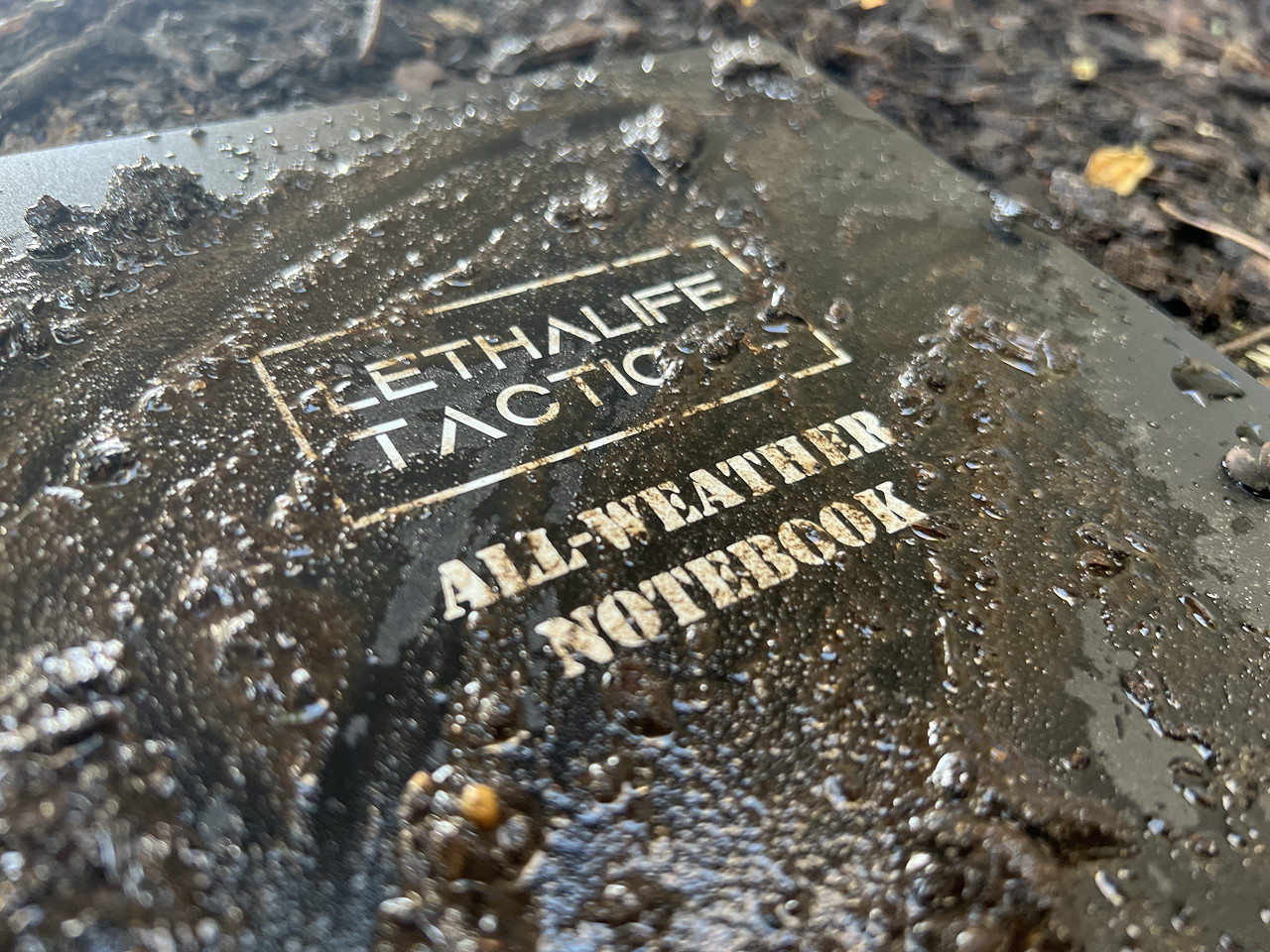 LETHALIFE 8.5x11 inch All Weather Notepad Writing Pad (Black)