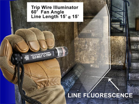 Hand Held tripwire Illuminator Infrared 830nm
