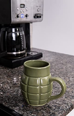 Caliber Gourmet Grenade Coffee Mug Tea 22oz, 650ml, Ceramic, Cool ...