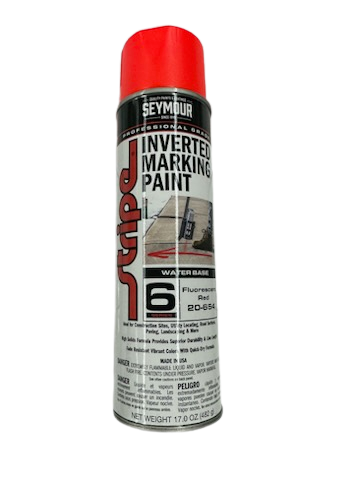Red Inverted Tip Fluorescent Marking Paint