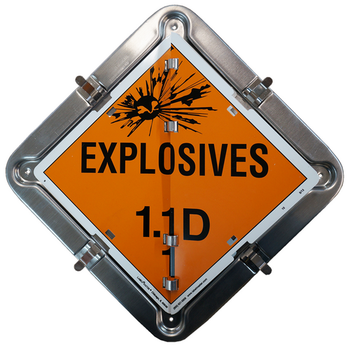Explosives 1.1D and Blank Aluminum Flip Placards