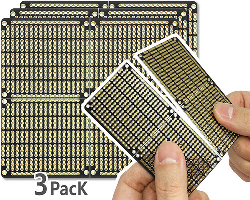 PCB Prototype Board, Snappable Strip Board with Power Rails for Arduino ...