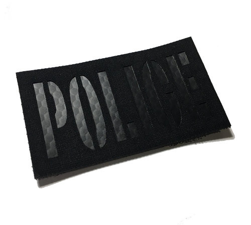Covert POLICE Black IR Patch - Ideal Supply Inc (dba Ideal Blasting Supply)