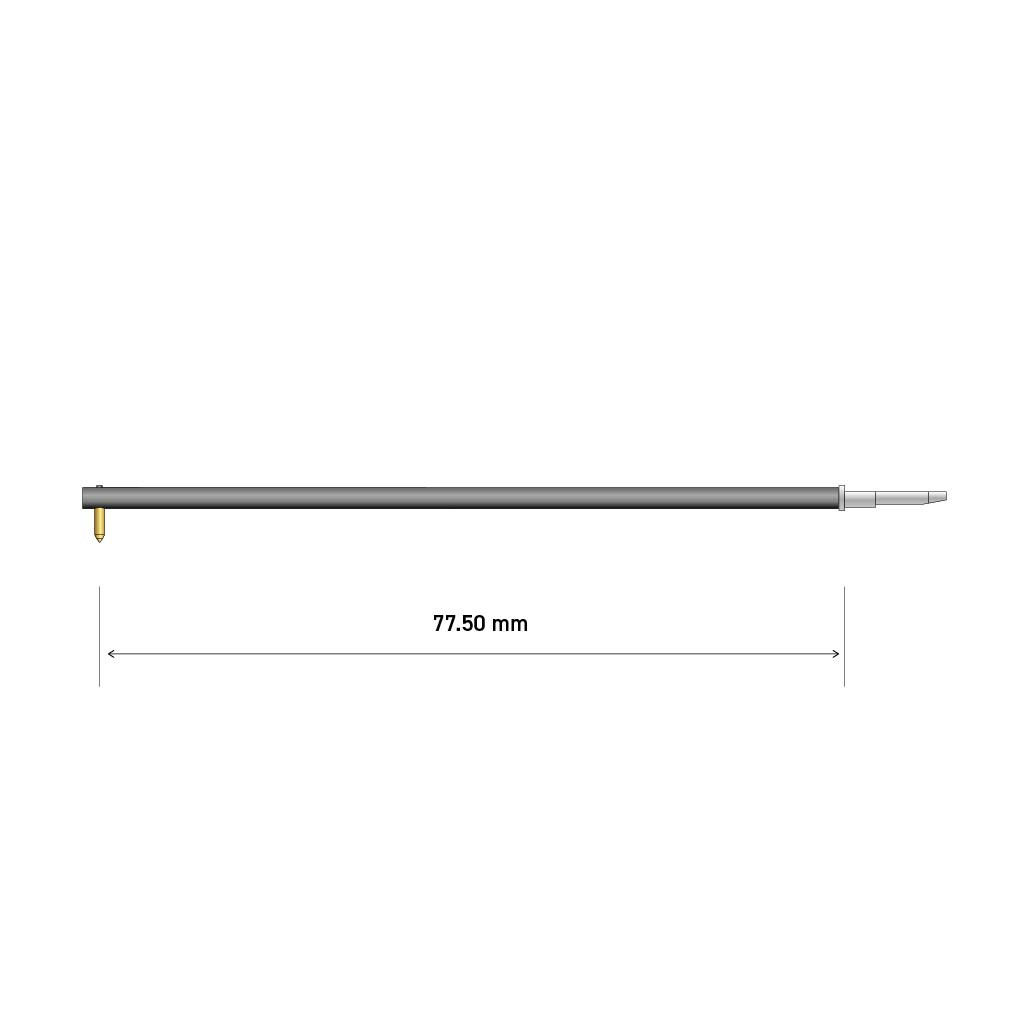 80mm 90° 2um x 5.3mm Shank Clr Inductive Stylus