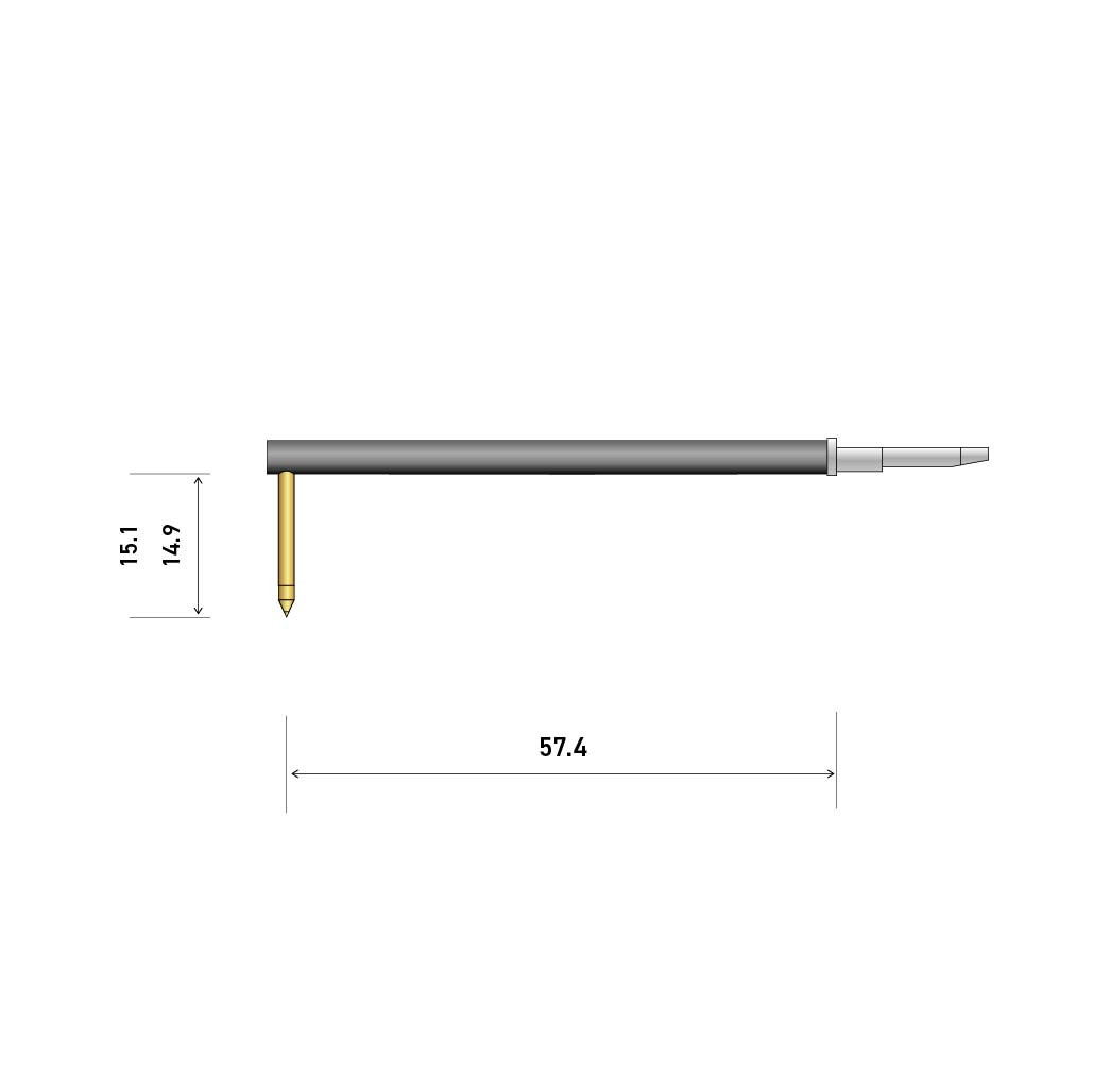60mm 90° 5um x 15mm Shank Clr Inductive Stylus Arm