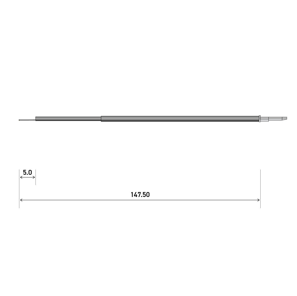 150mm 60° Small Bore Stylus
