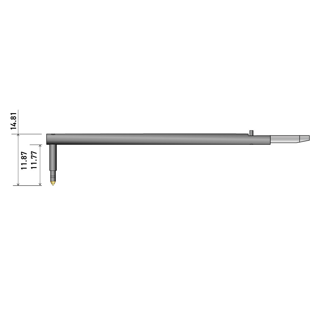 60mm 90° 2um X 11.65 Recess Stylus Arm