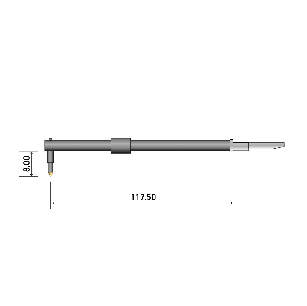 120mm 60° 2um x 8.0mm SC Inductive Stylus Arm