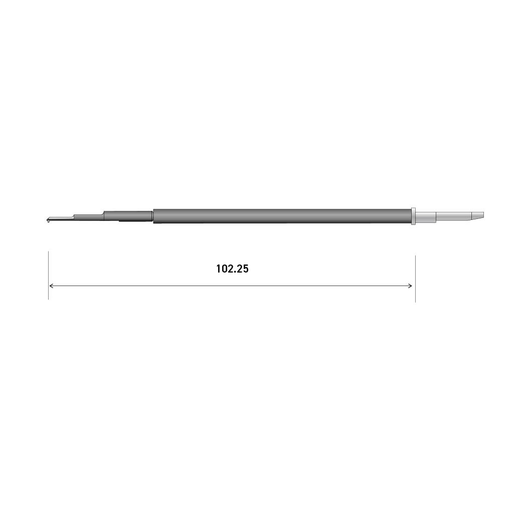 120mm 90° 2um Miniature Bore PGI Stylus Arm