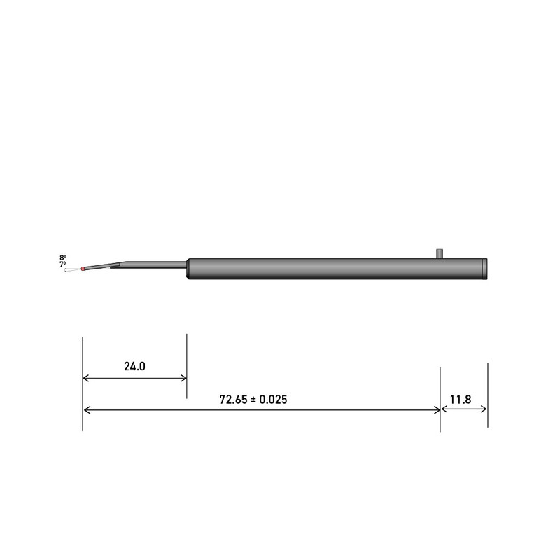 100mm 0.8mm Ball Stylus Arm