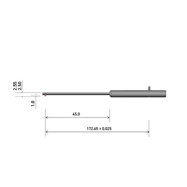 Talymin 5-6 Stylus 100L 1mm Ruby Ball 1 SC 45mm Rc