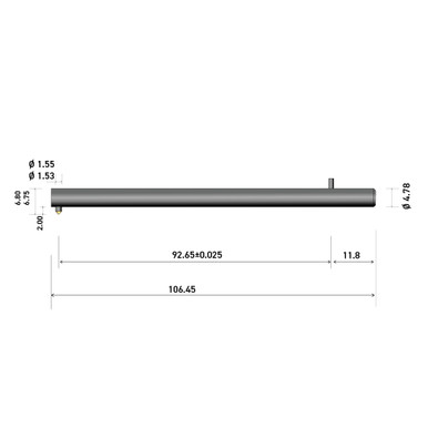 10um x 2.0mm Shank Clr Talymin 5 Stylus Arm