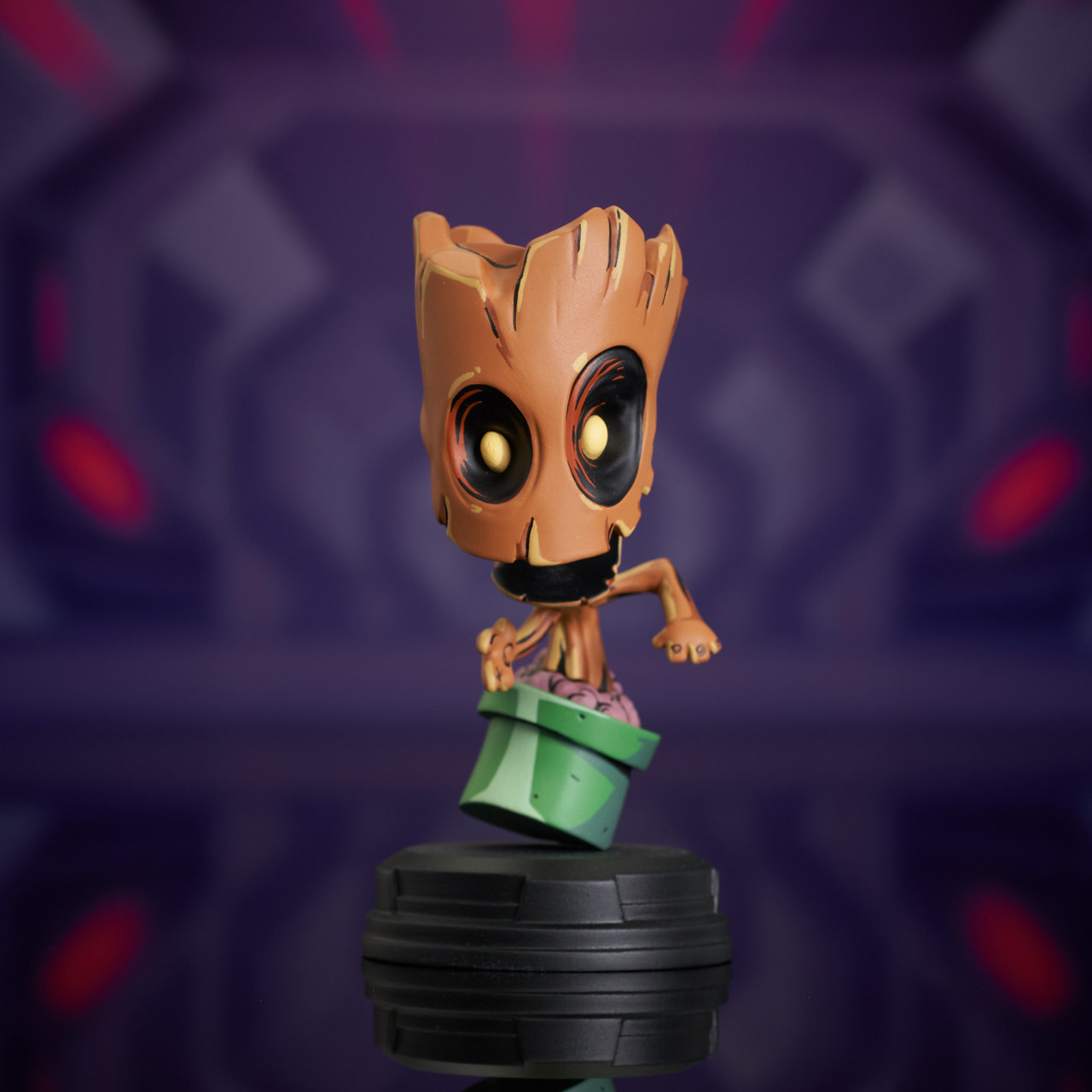Groot in Pot Animated Style Statue