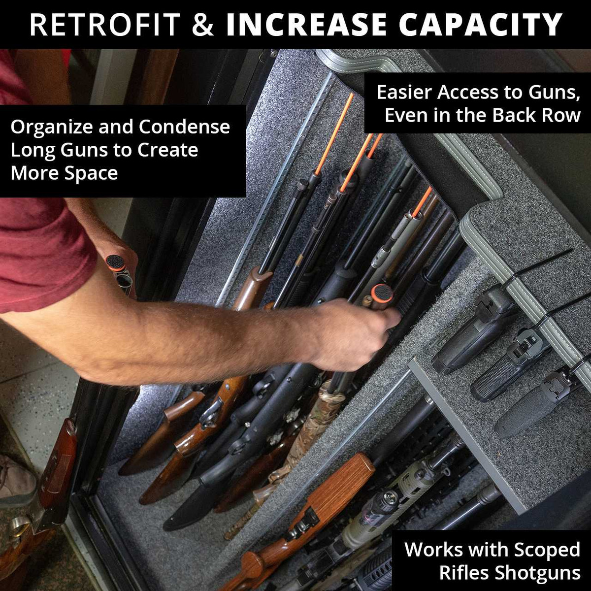 The Rifle Rods Gun Rack System | Gun Storage Solutions
