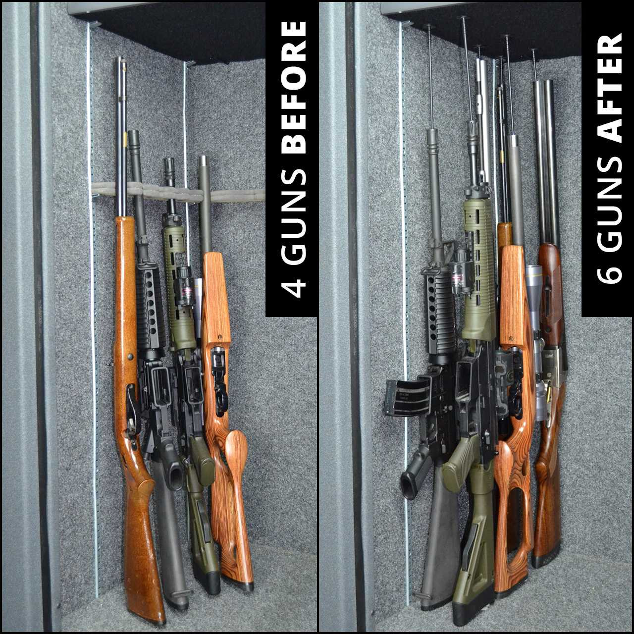 The Rifle Rods Gun Rack System | Gun Storage Solutions