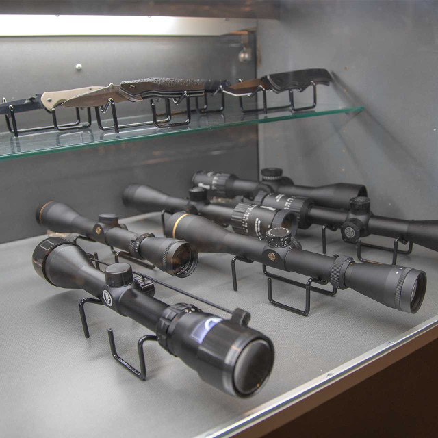 Gun Scope / Knife / Gun Suppressor Display Stands