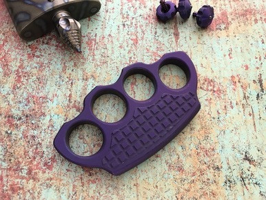 Marfione Custom Hand Tank Purple Haze Ti 4 Finger Knuck Paperweight ...