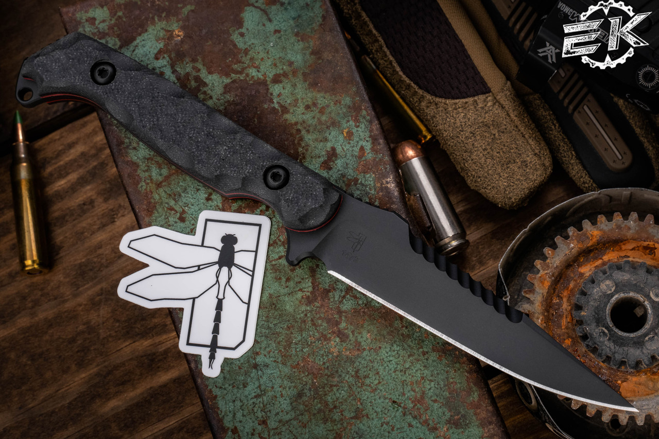 Toor Knives Haley Strategic Darter Fixed Blade Knife Shadow Black G10 4 ...
