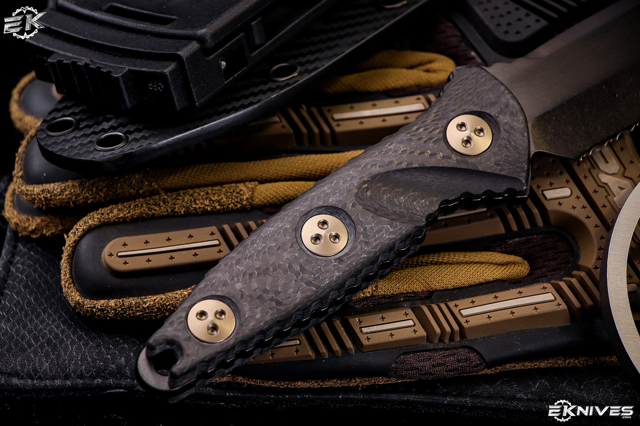 Microtech Socom Alpha Mini Fixed Blade Knife Carbon Fiber 3.72" DLC ...