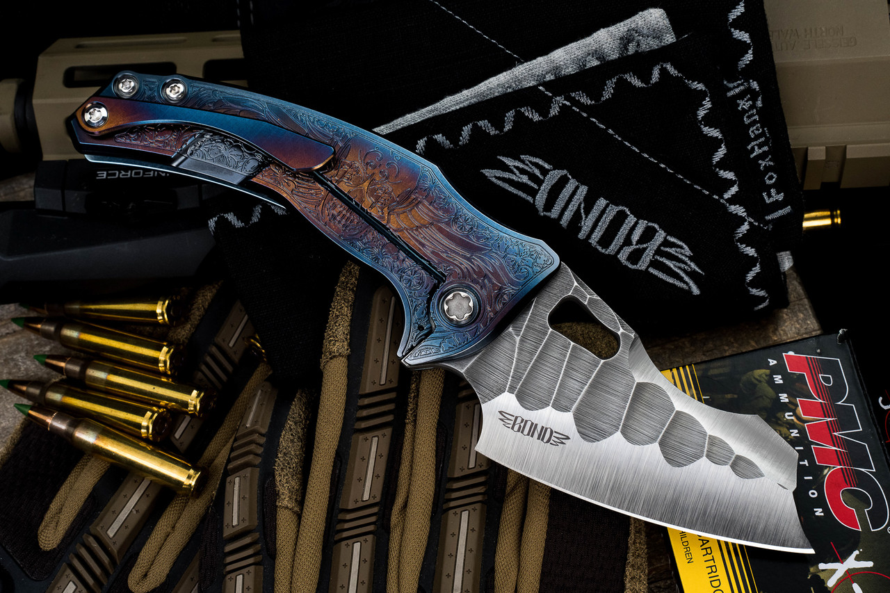 Borka Blades/Bond Knives"Shylock" Hula Winged Borka 3.75" Satin Borka ...