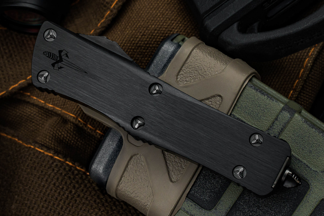 Marfione Custom Troodon OTF DLC Accents 3" DLC Diamondwash Recurve