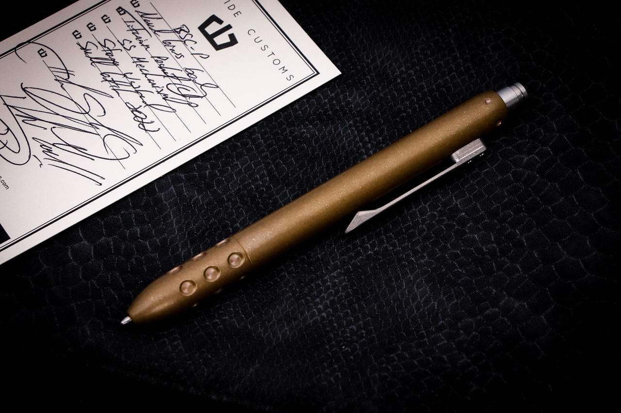 Blackside Customs Naval Brass Click Pen