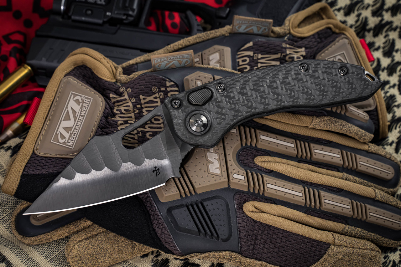 Marfione Customborka Blades Stitch Automatic Carbon Fiber 375 Dlc