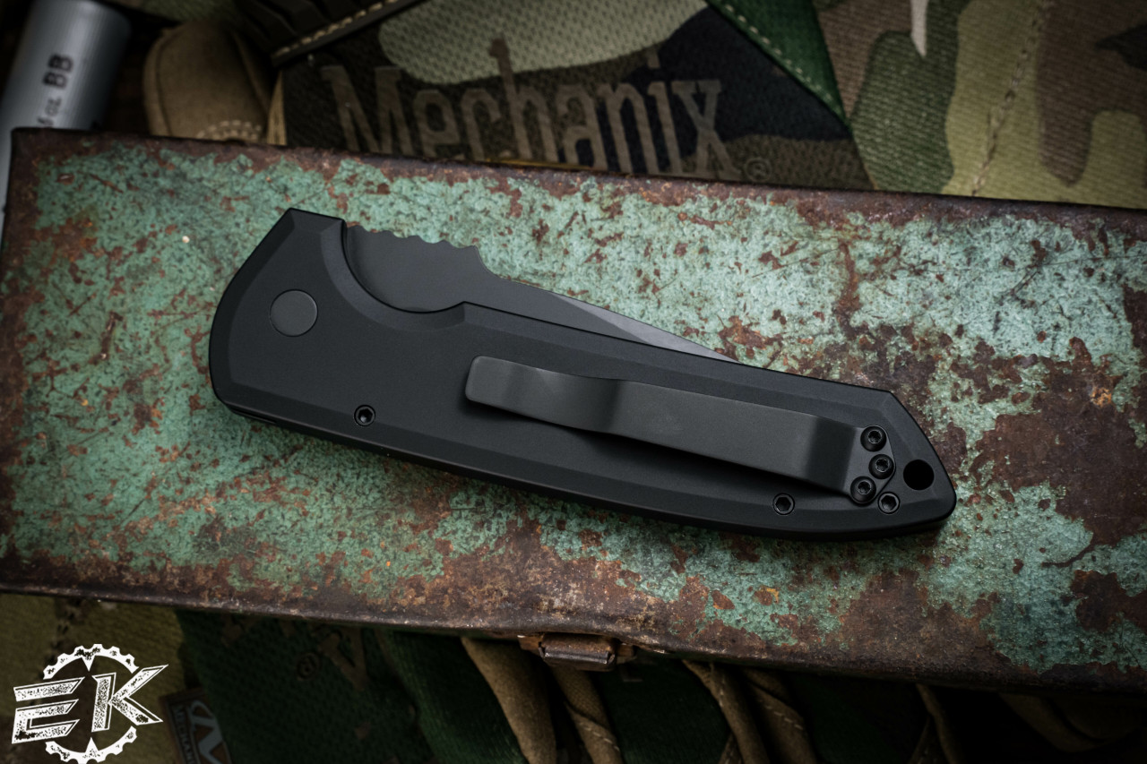 Protech Rockeye Operator Automatic Knife Textured Black W Tritium