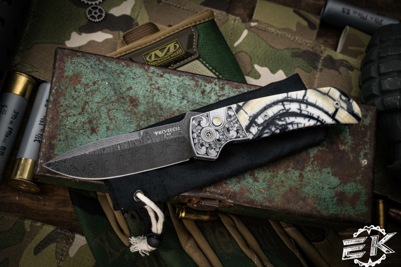Protech Terzuola Atcf Ultimate Custom Hand Engraved 416 Stainless Steel