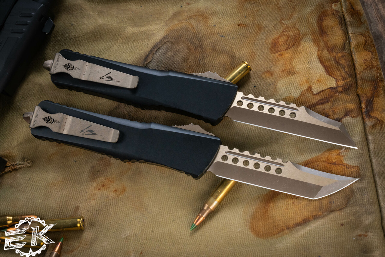 Microtech Combat Troodon Dead Mans Hand Hellhound/Warhound Knife Set 3. ...