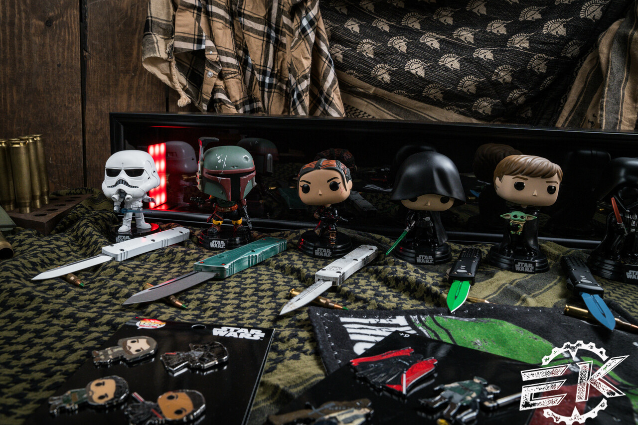 Microtech Star Wars Collectors OTF Knife Set Funkos Included (Preowned)