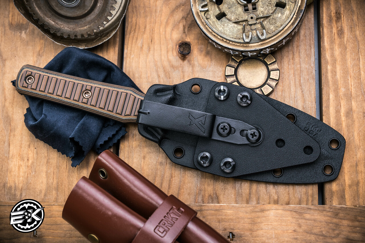 RMJ Tactical Orlando Special Boot Dagger Fixed Blade Knife Hyena Brown ...