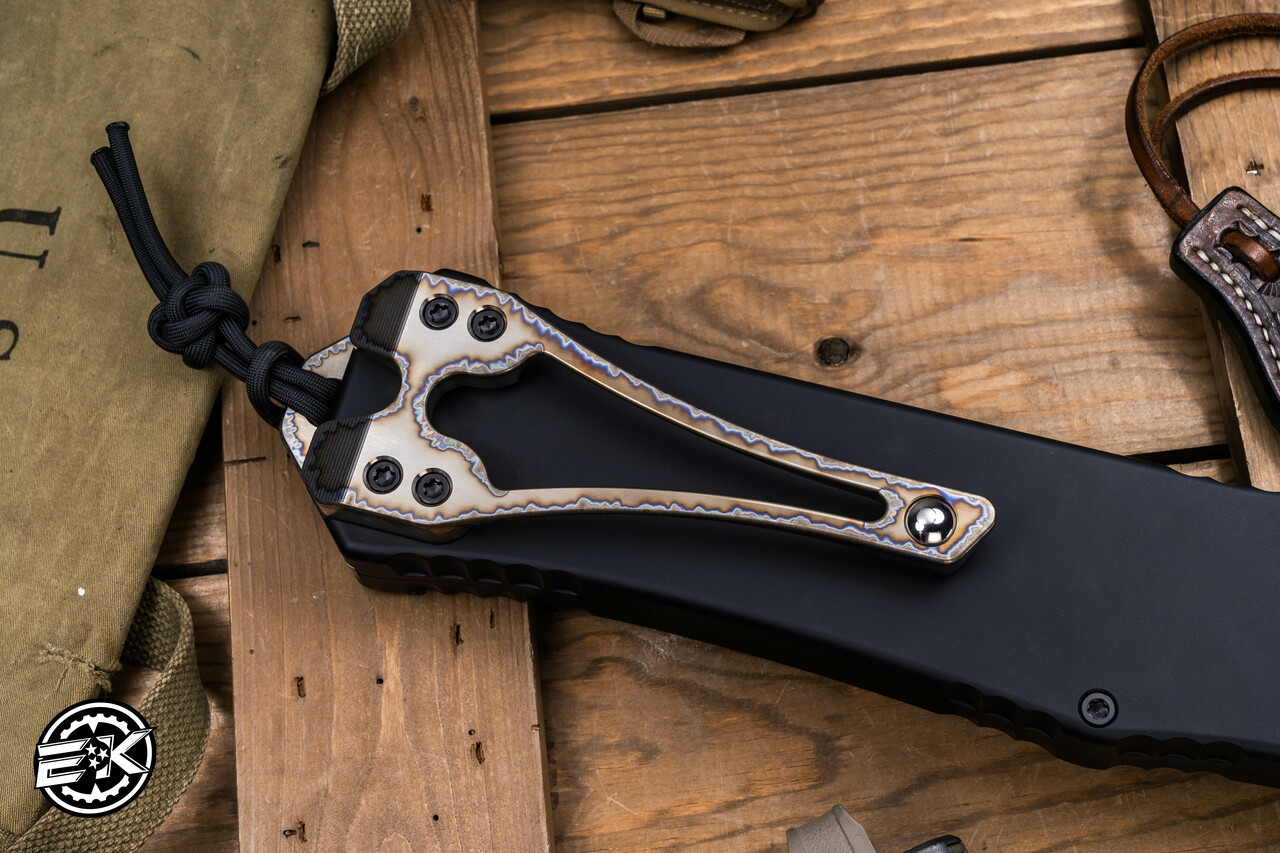 Heretic Knives GIANT Hydra 3X OTF Aluminum Chassis Titanium Accents 11 ...
