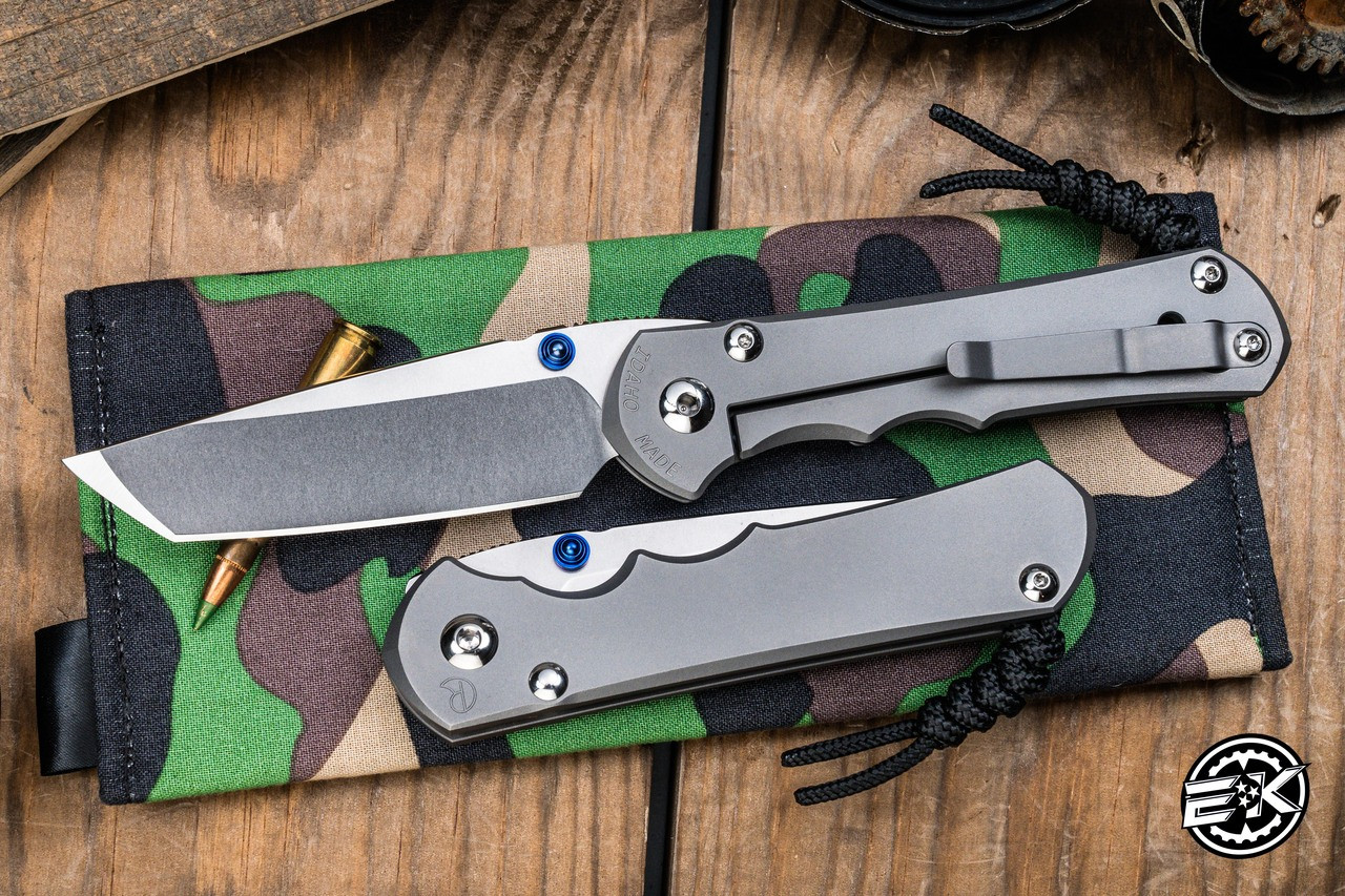 Left Hand-Chris Reeve Knives Large Inkosi Folding Knife Glass Blasted ...