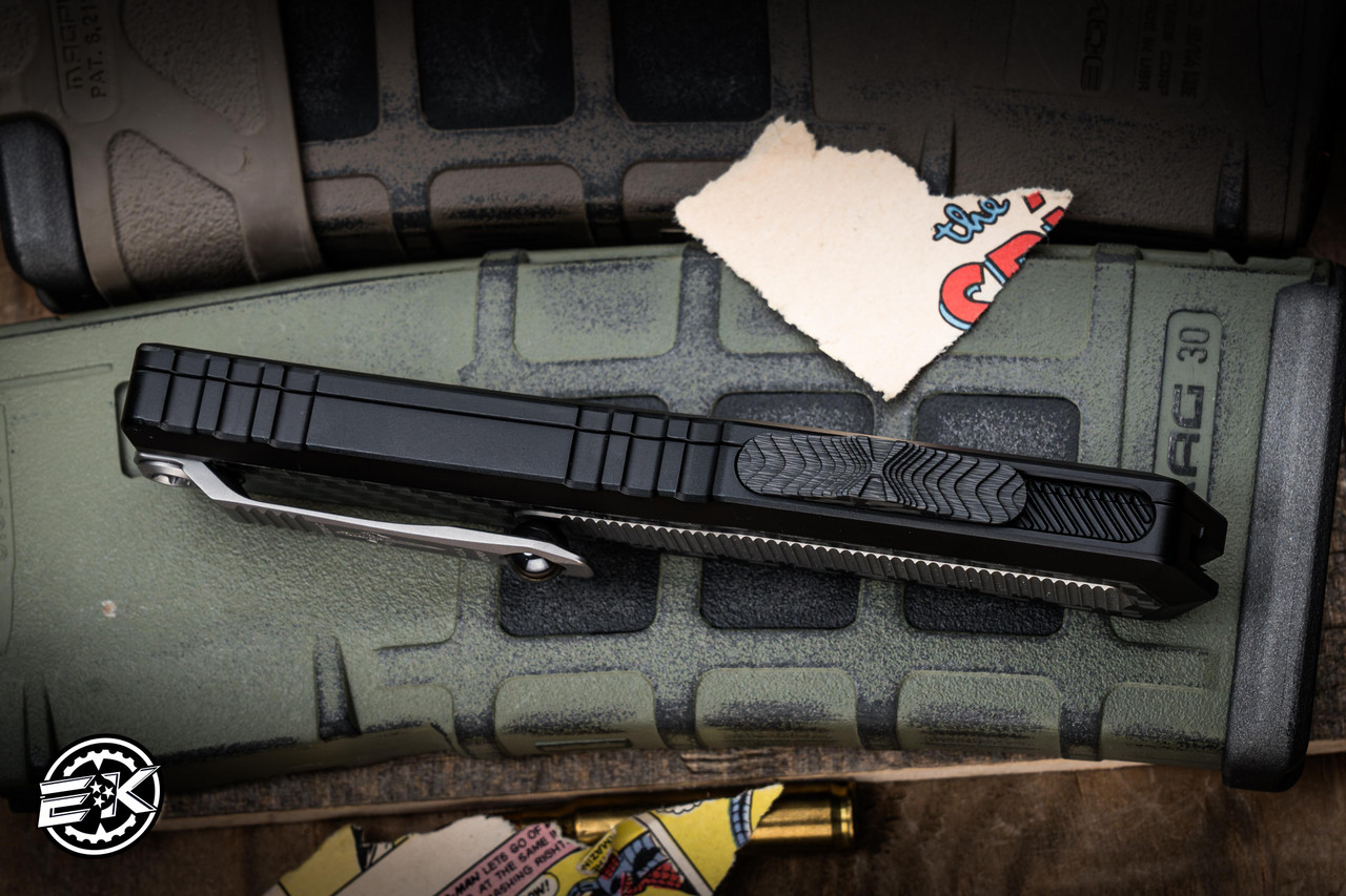 Marfione Custom Atreus ZBP OTF Automatic Knife Aluminum-Carbon Fiber 4 ...