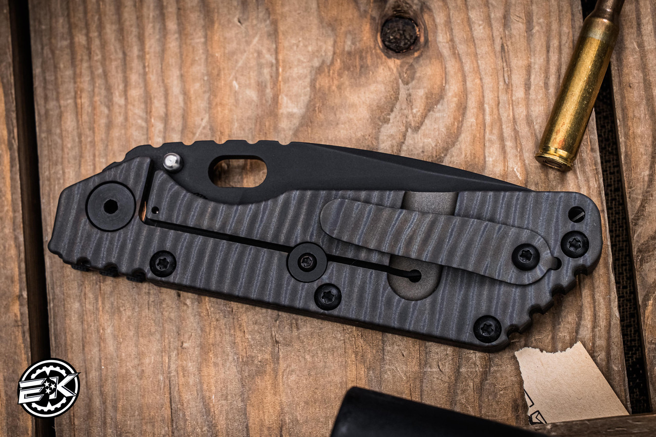 Strider Knives SMF G10/Flame Titanium Folding Knife 4" MagnaCut PVD