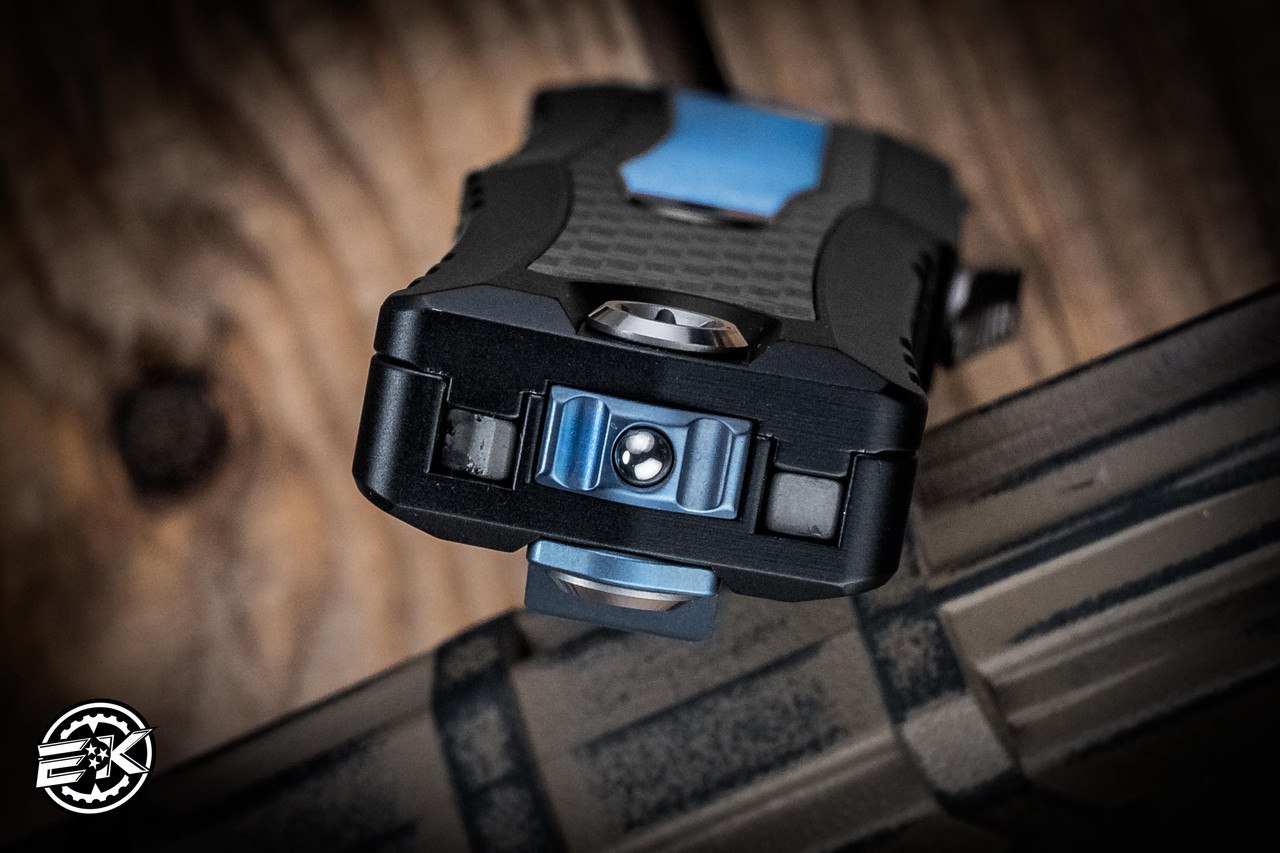 Microtech/Marfione Custom Atreus ZBP OTF Automatic Blue Titanium-Carbon ...