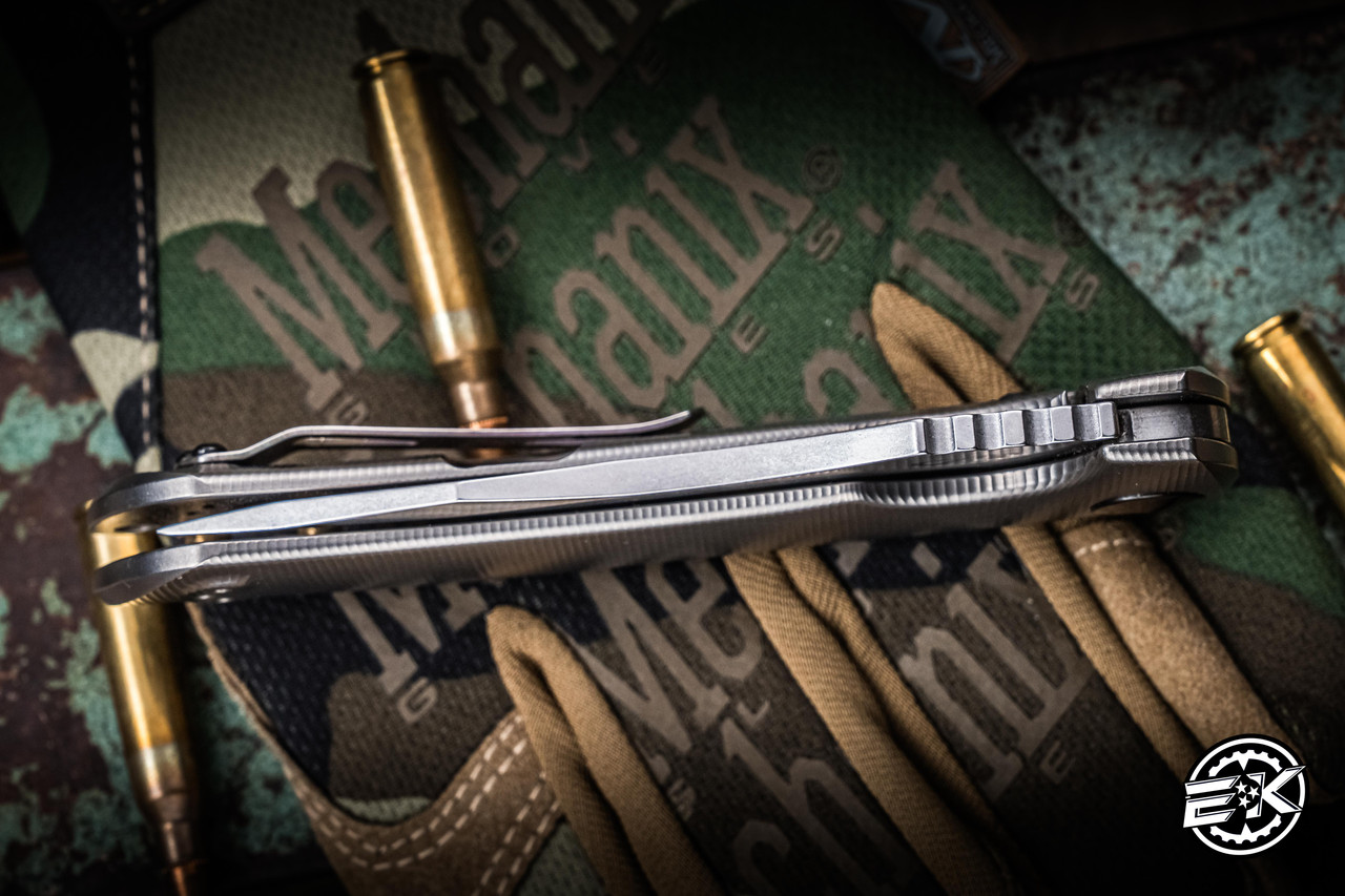 Preowned-Zero Tolerance 0920 Les George Titanium Flipper CPM 20 CV 3.9 ...