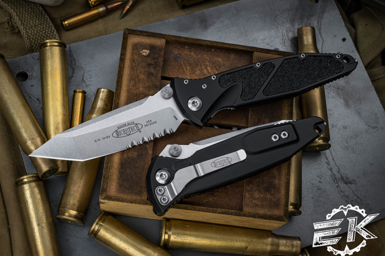 Microtech Socom Elite Manual Folding Knife 4 Tanto Stonewash Part