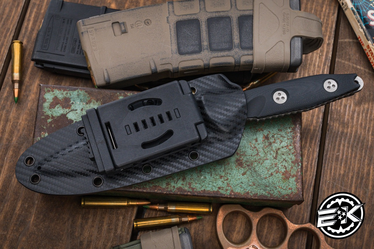 Microtech Socom Alpha Fixed Blade Knife Black G10 5 Drop Point