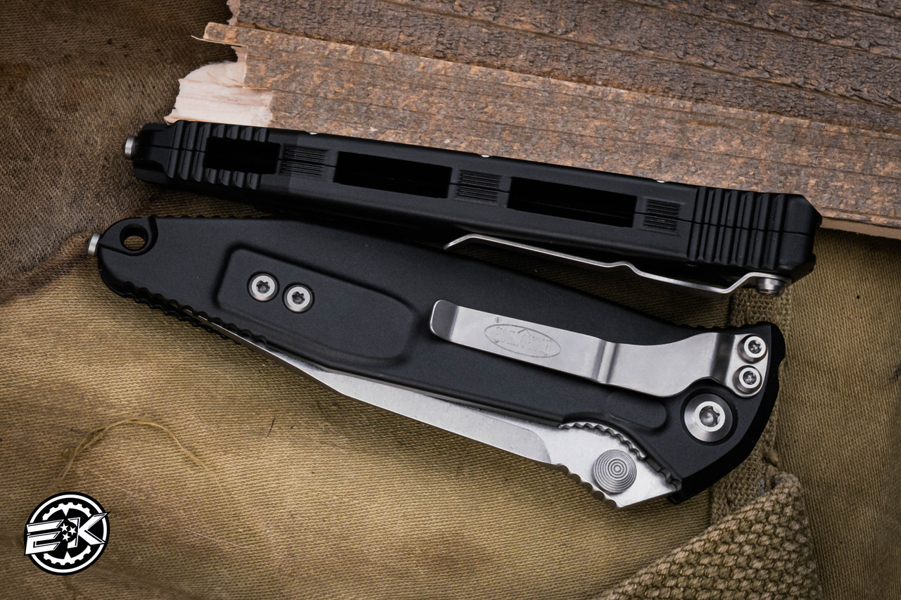 Microtech Socom Elite Manual Folding Knife 4" Drop Point Stonewash 160-10